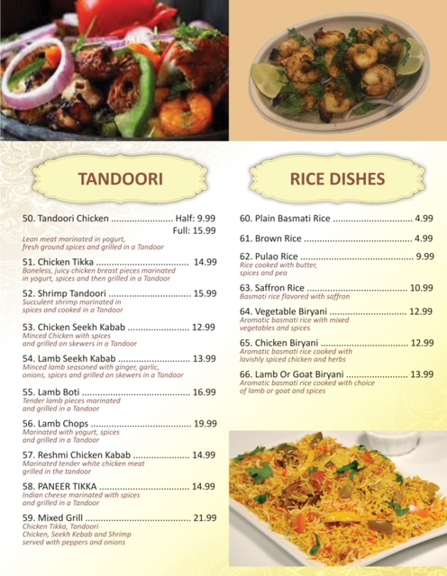 Menu – Tandoorieats Restaurant